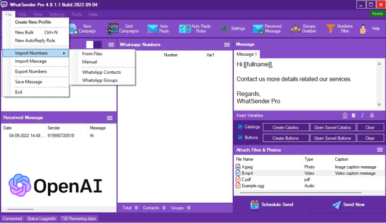 HOW IT WORKS » (USER GUIDE) WhatSender